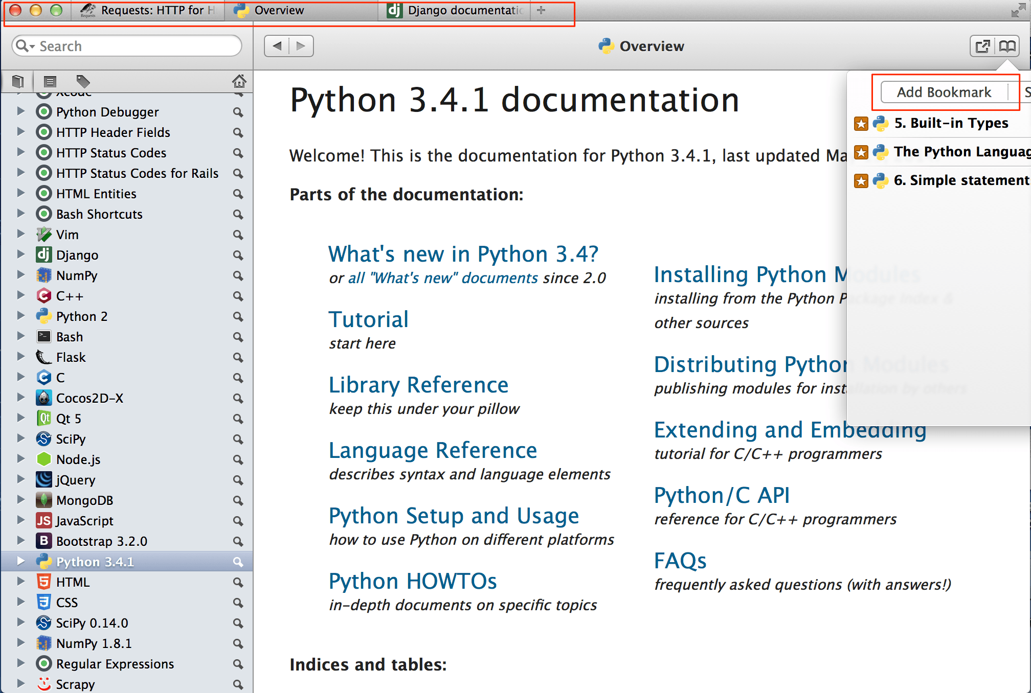Dash助手——任意html转换为Docset